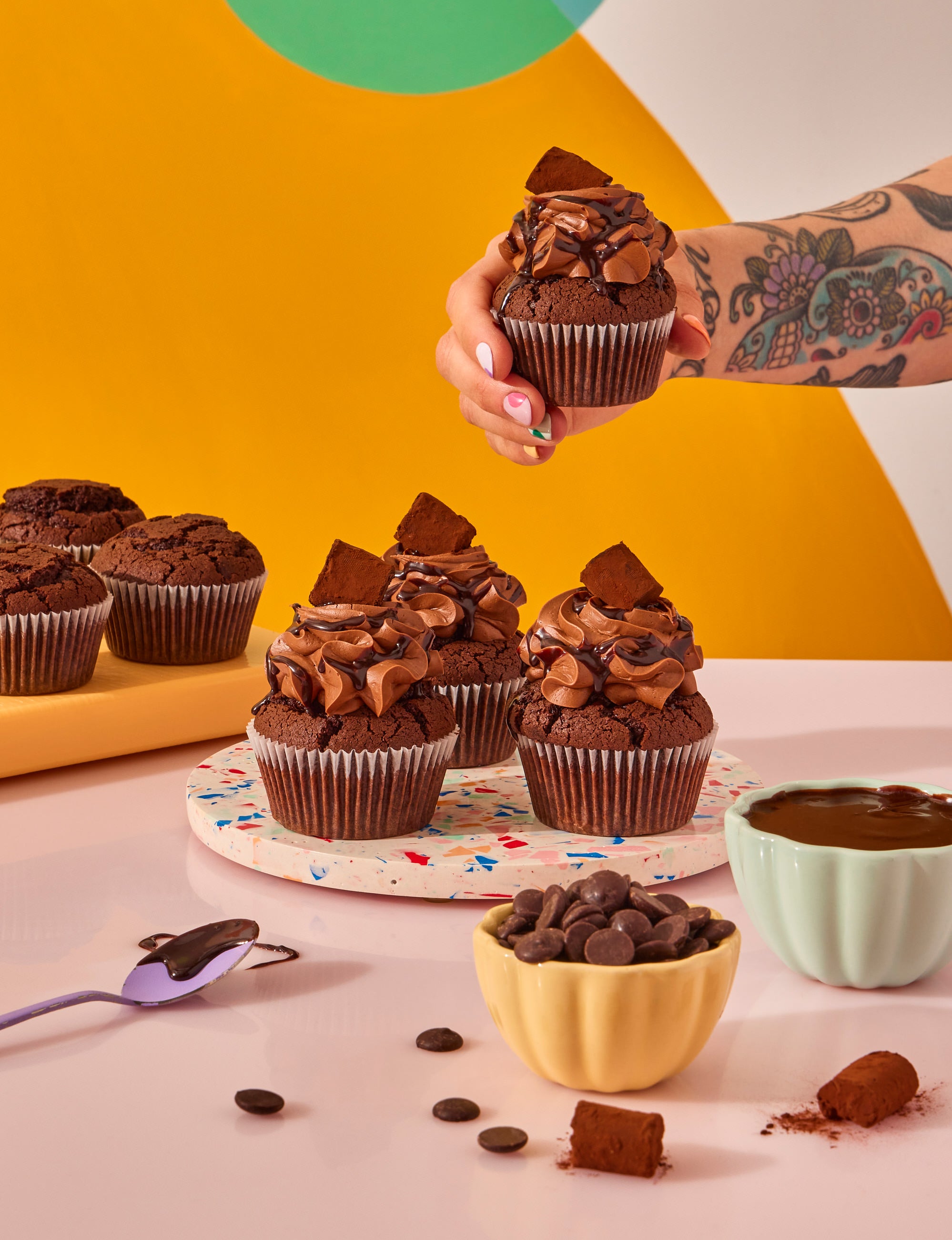 Decadent Chocolate Cupcakes London | Delivery & Collection – Crumbs ...