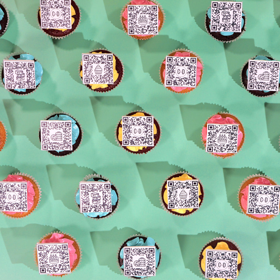 Delicious QR Code Cupcakes for Corporate Events – Crumbs & Doilies