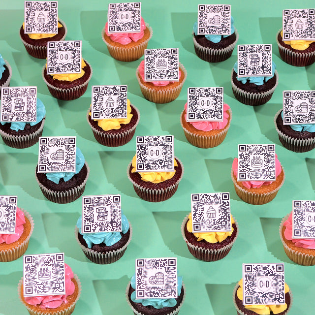 Delicious QR Code Cupcakes - Perfect for Events – Crumbs & Doilies