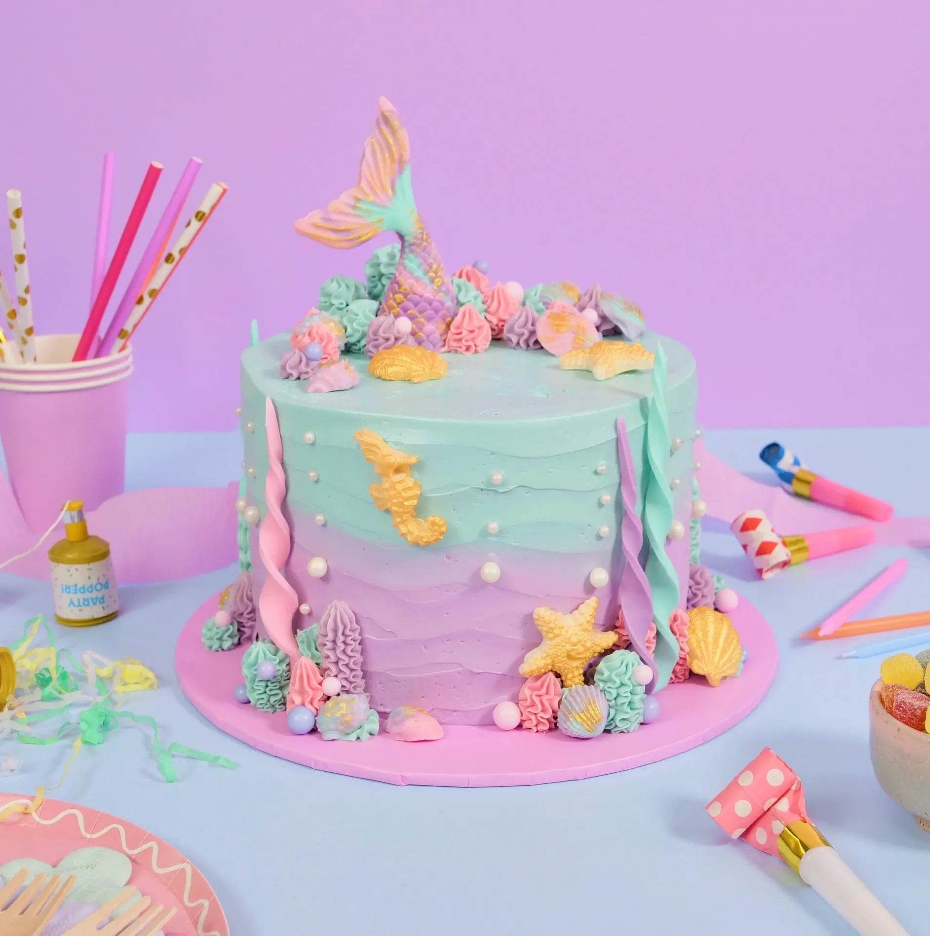 Magical Mermaid Cake for Undersea Celebrations – Crumbs & Doilies