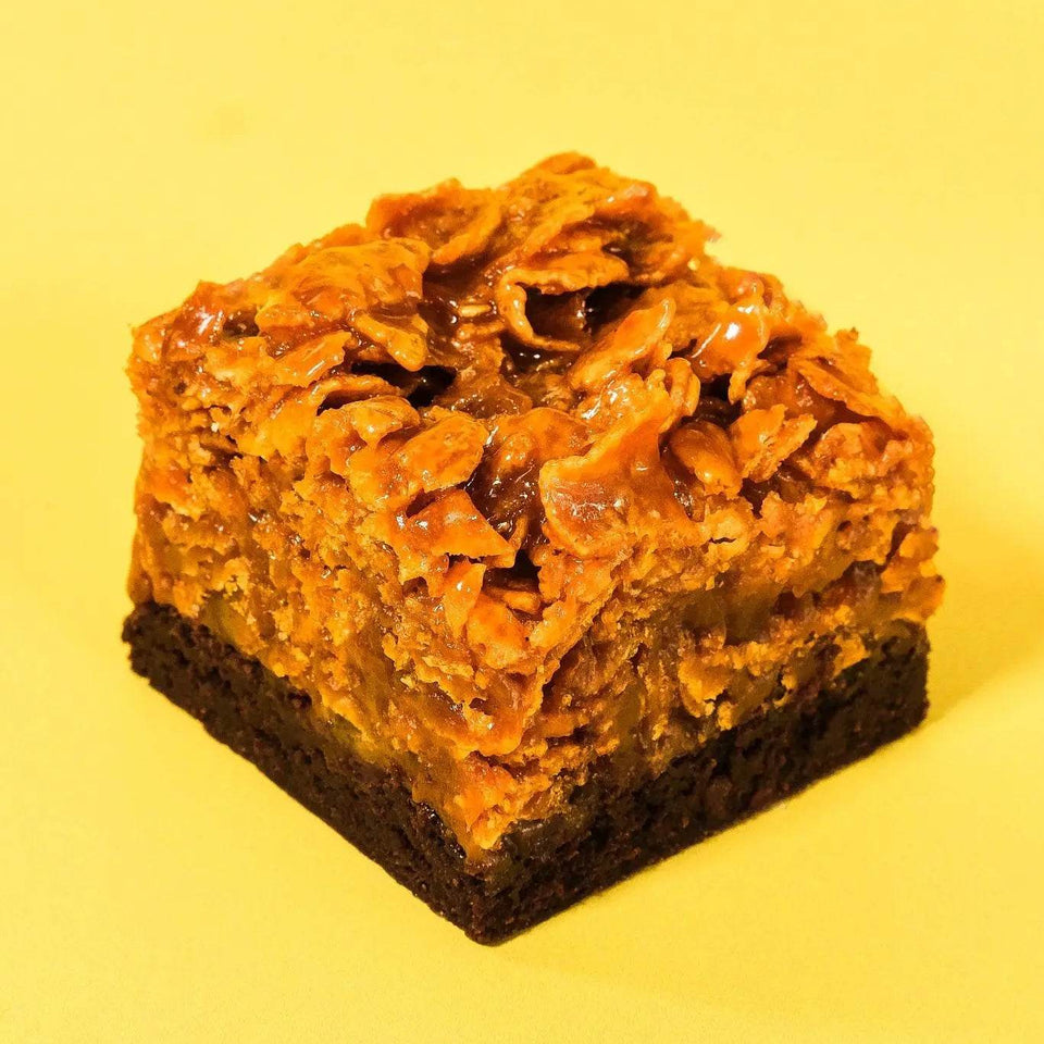 Caramel Cornflake Brownie | Freshly Baked for UK Delivery – Crumbs ...